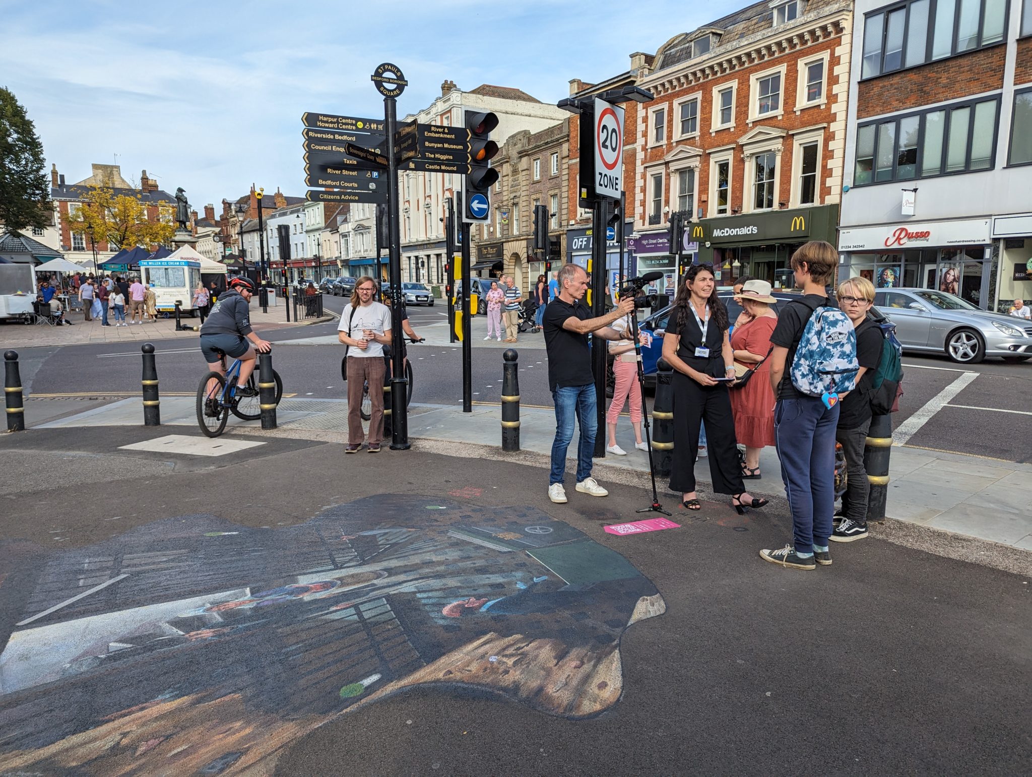 The launch of the new Digital AR Murals - Bedford Creative Arts